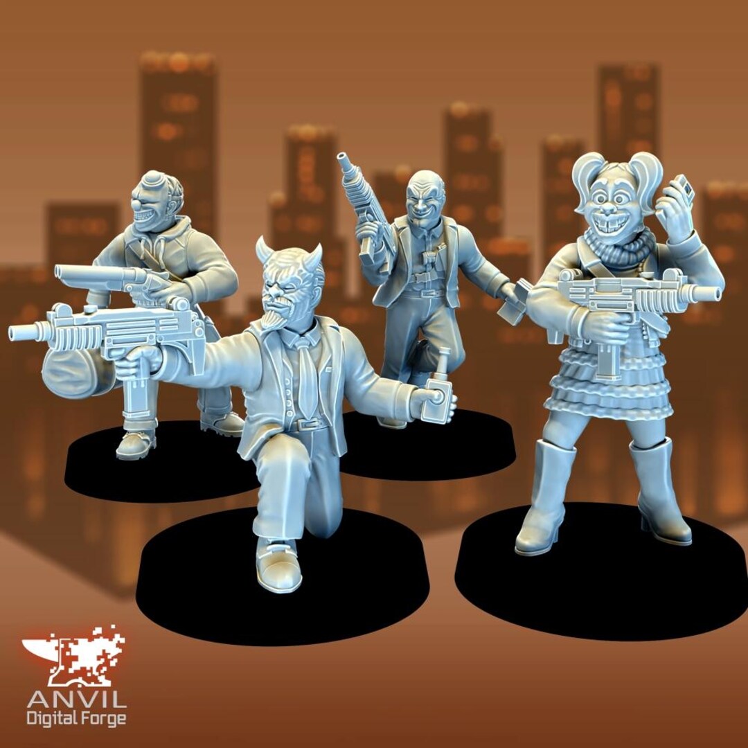 Modular Criminal Bank Robbers Bundle - the Heist 28mm Scale - Etsy