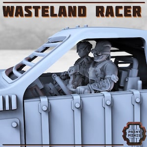 Modular Wasteland Racer Car Gertrude 28mm Scale Vehicle - Etsy