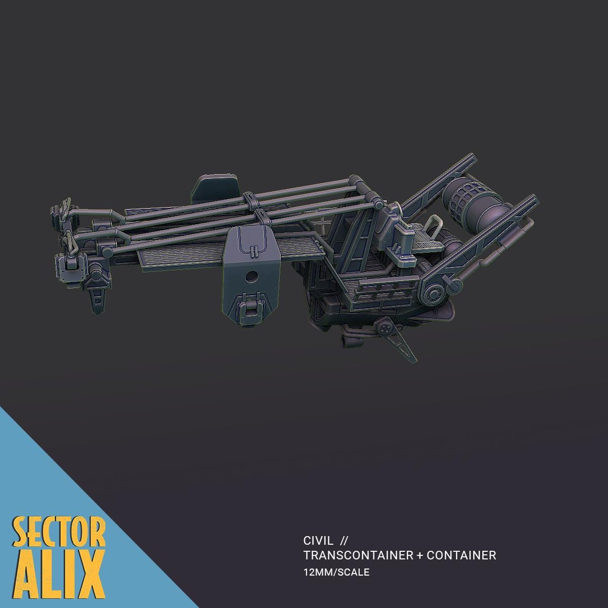 Sector AL-IX Pirate Transcontainer 12mm Scale Miniatures - Etsy