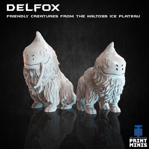 Delfox Alien Creature Tundra 28-32mm Scale Miniatures - Etsy