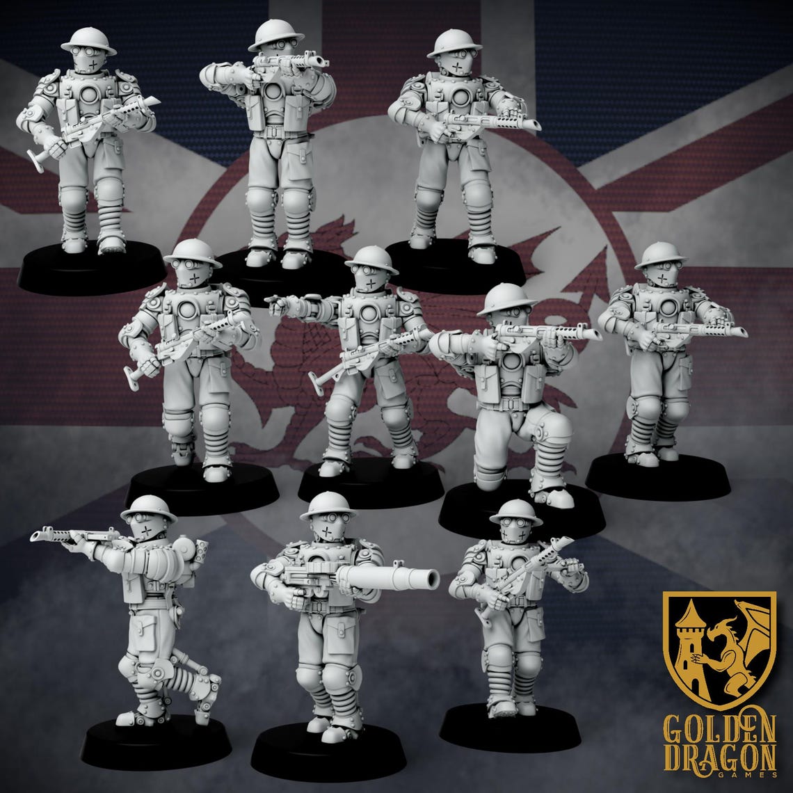 British Empire - Automaton Infantry - Marcher: Empires at War 30mm ...