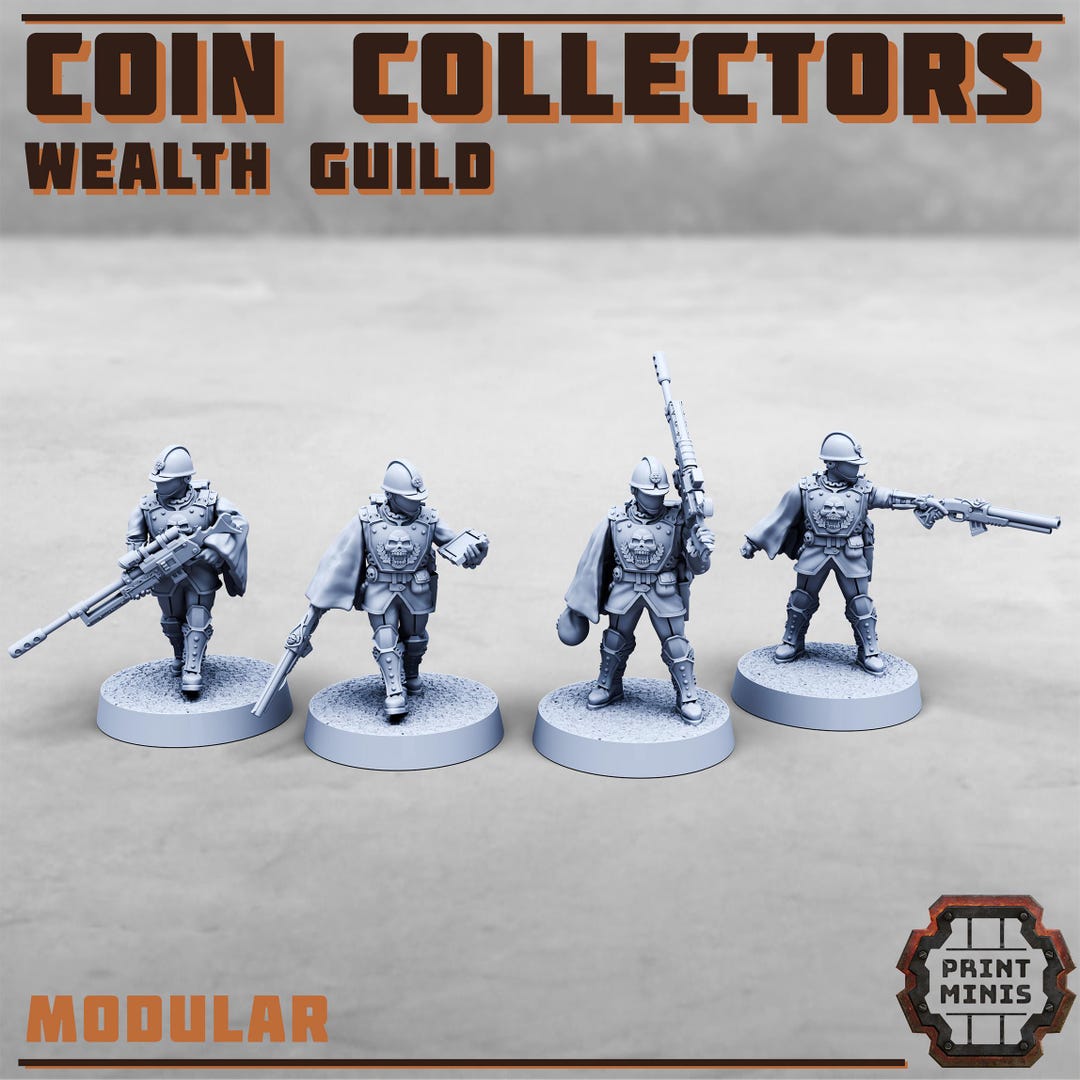 Coin Collectors - Wealth Guild 28mm Scale Miniature - Etsy