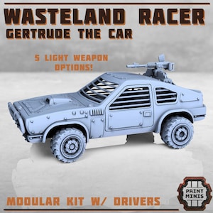 Modular Wasteland Racer Car Gertrude 28mm Scale Vehicle - Etsy