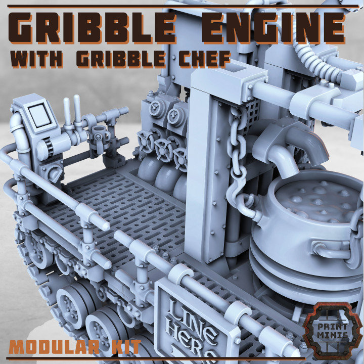 Gribble Engine With Chef 28mm Scale Vehicle - Etsy