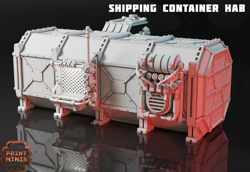 Modular Shipping Container Habitation Unit 28mm Scale Terrain - Etsy