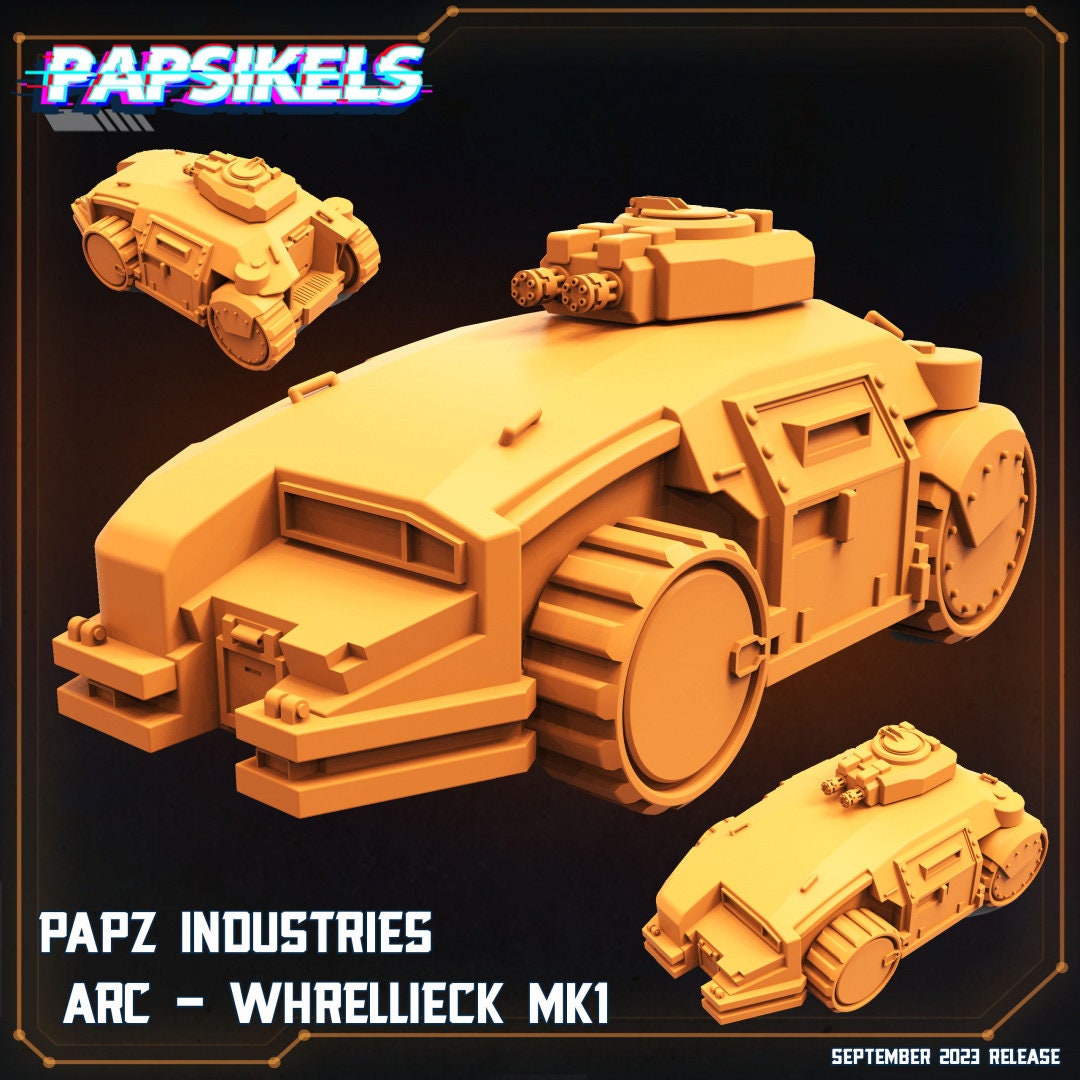 Cyberpunk ARC Armored Transport Whrellieck 32mm Scale Miniature Vehicle ...