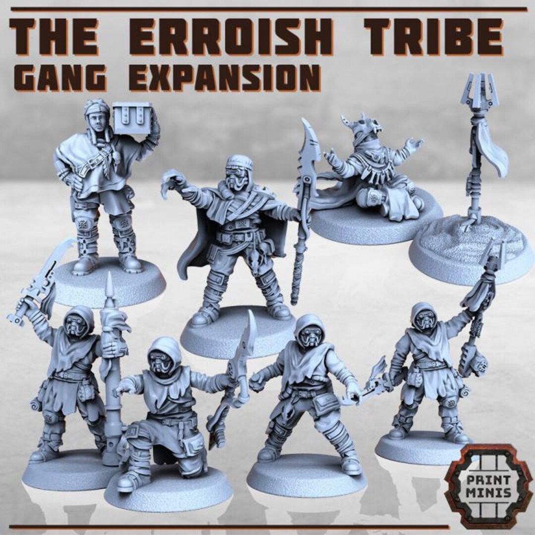 Erroish War Party Gang Expansion 28mm Scale Miniature - Etsy
