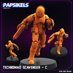 5 Pack Cyberpunk Technomads Scavengers 32mm Scale Miniatures - Etsy
