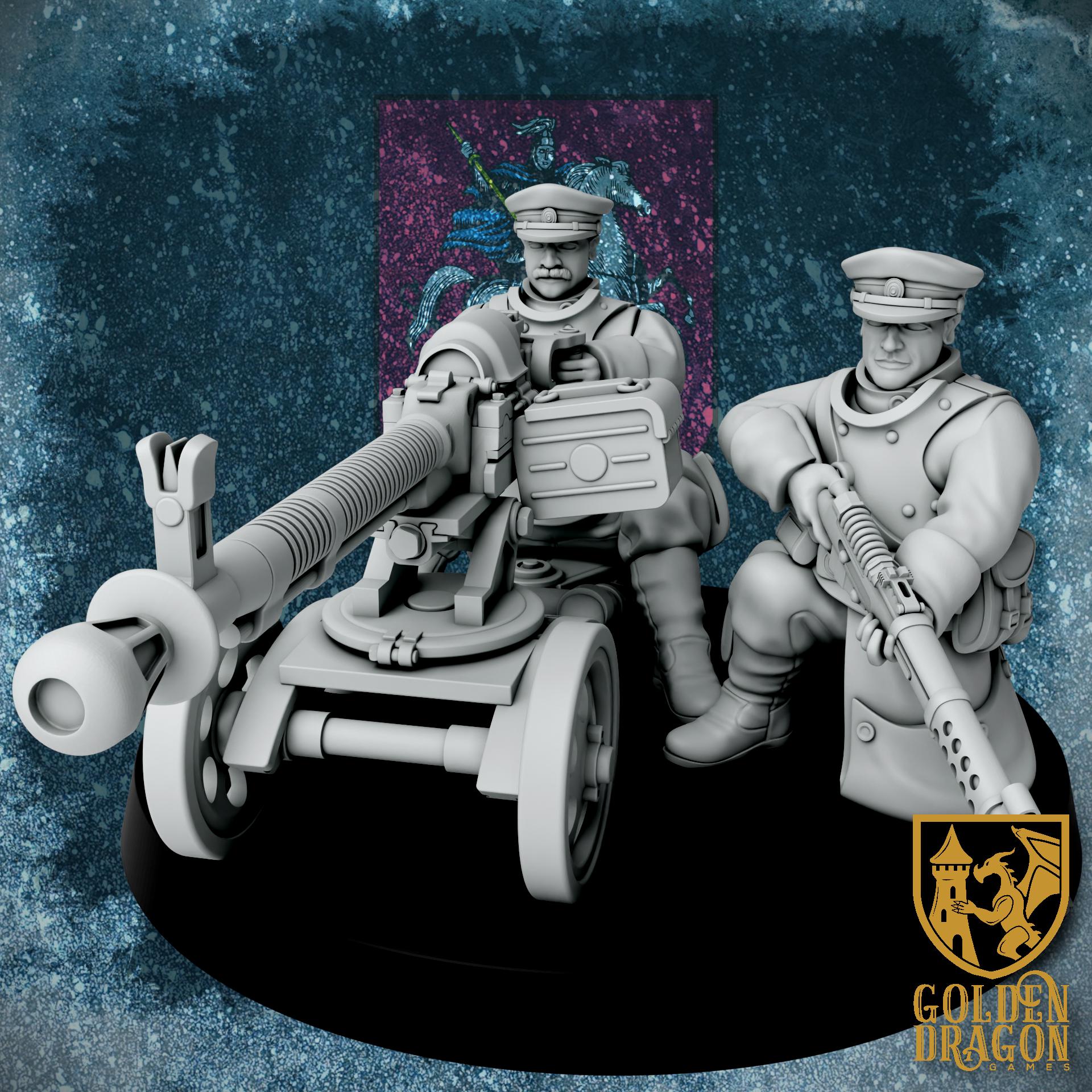 Russian Empire - Guards Weapon Teams - Marcher: Empires at War 30mm ...
