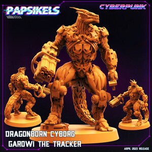 5 Pack Cyberpunk Dragonborn Soldiers 32mm Scale - Etsy