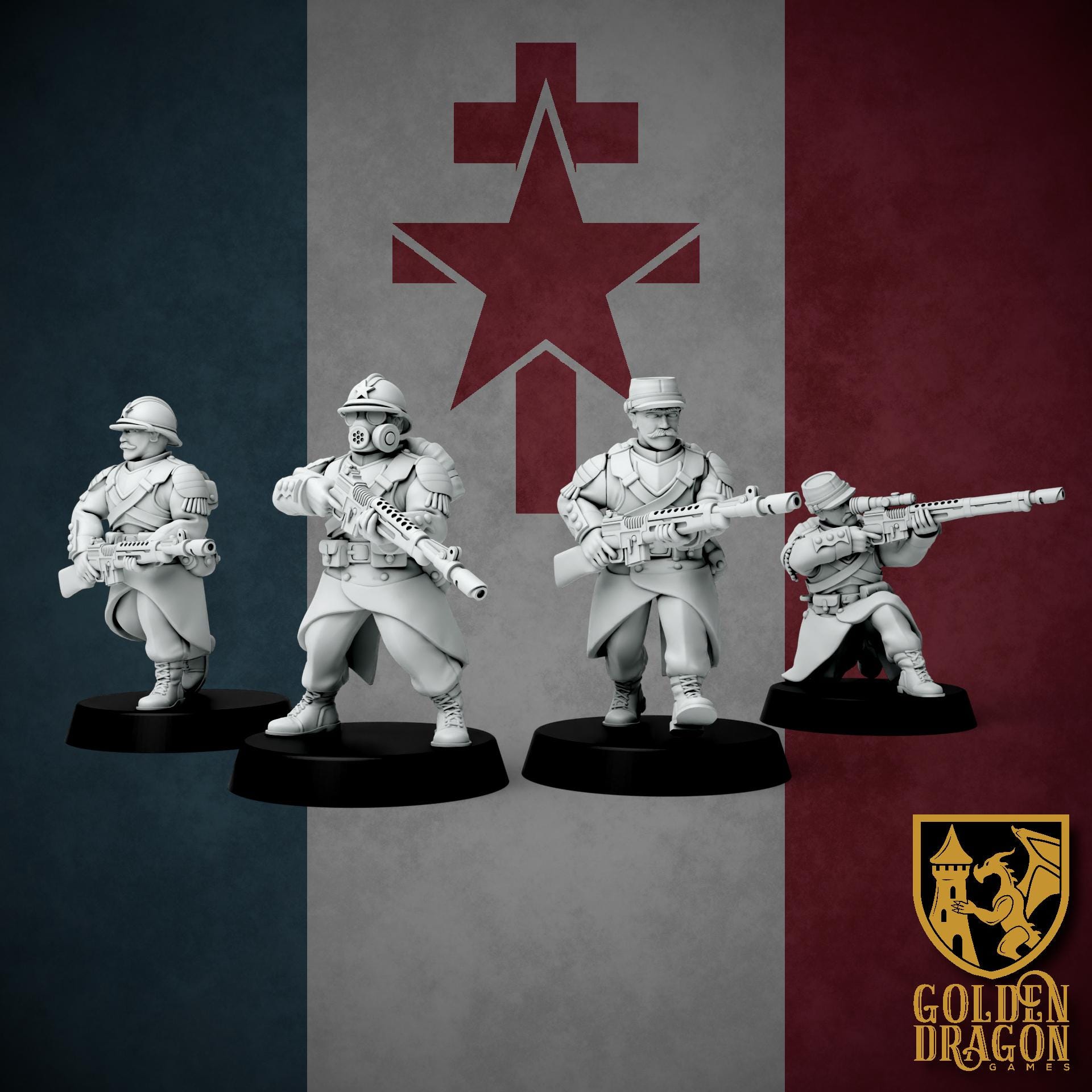 New French Republic - Republican Guard - Marcher: Empires at War 32mm ...