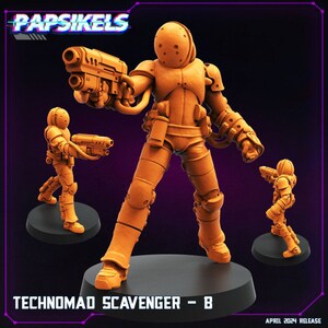5 Pack Cyberpunk Technomads Scavengers 32mm Scale Miniatures - Etsy