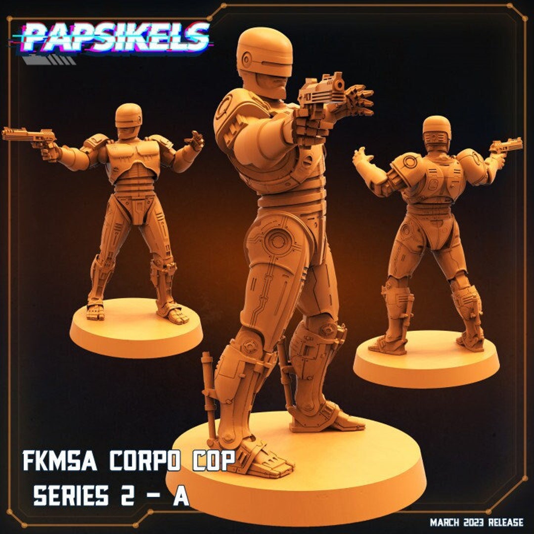Cyberpunk Corpo Cop Series 2 32mm Miniatures - Etsy