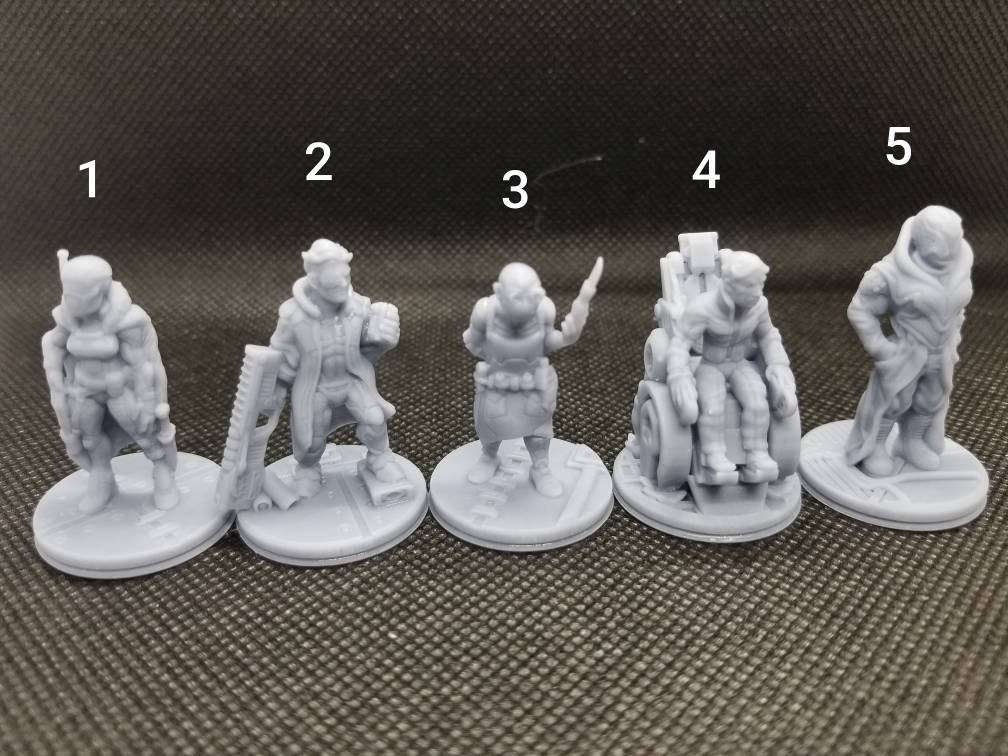 Miniature Toys Role Playing Miniatures Sci Fi Mini Set 5-14pc Novus ...