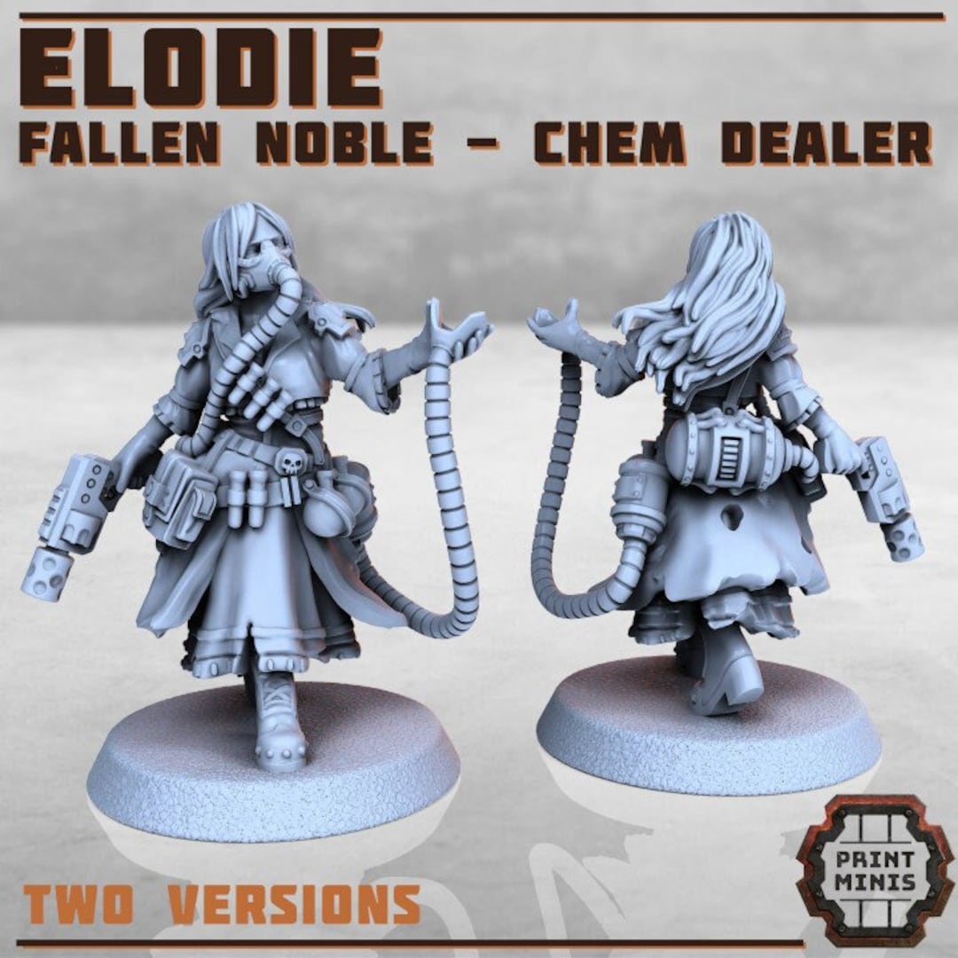 Elodie the Chem Dealer 28mm Scale Miniature - Etsy