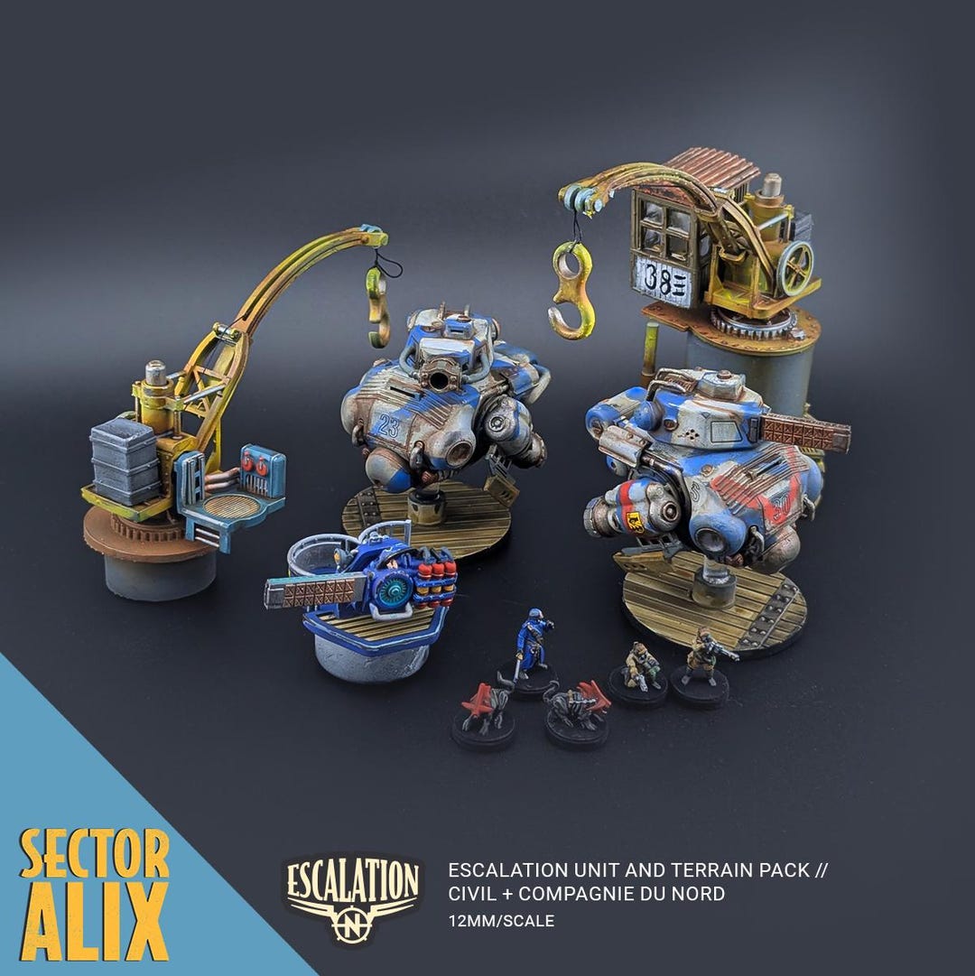 Sector AL-IX Escalation Units and Terrain Pack 12mm Scale Miniatures - Etsy
