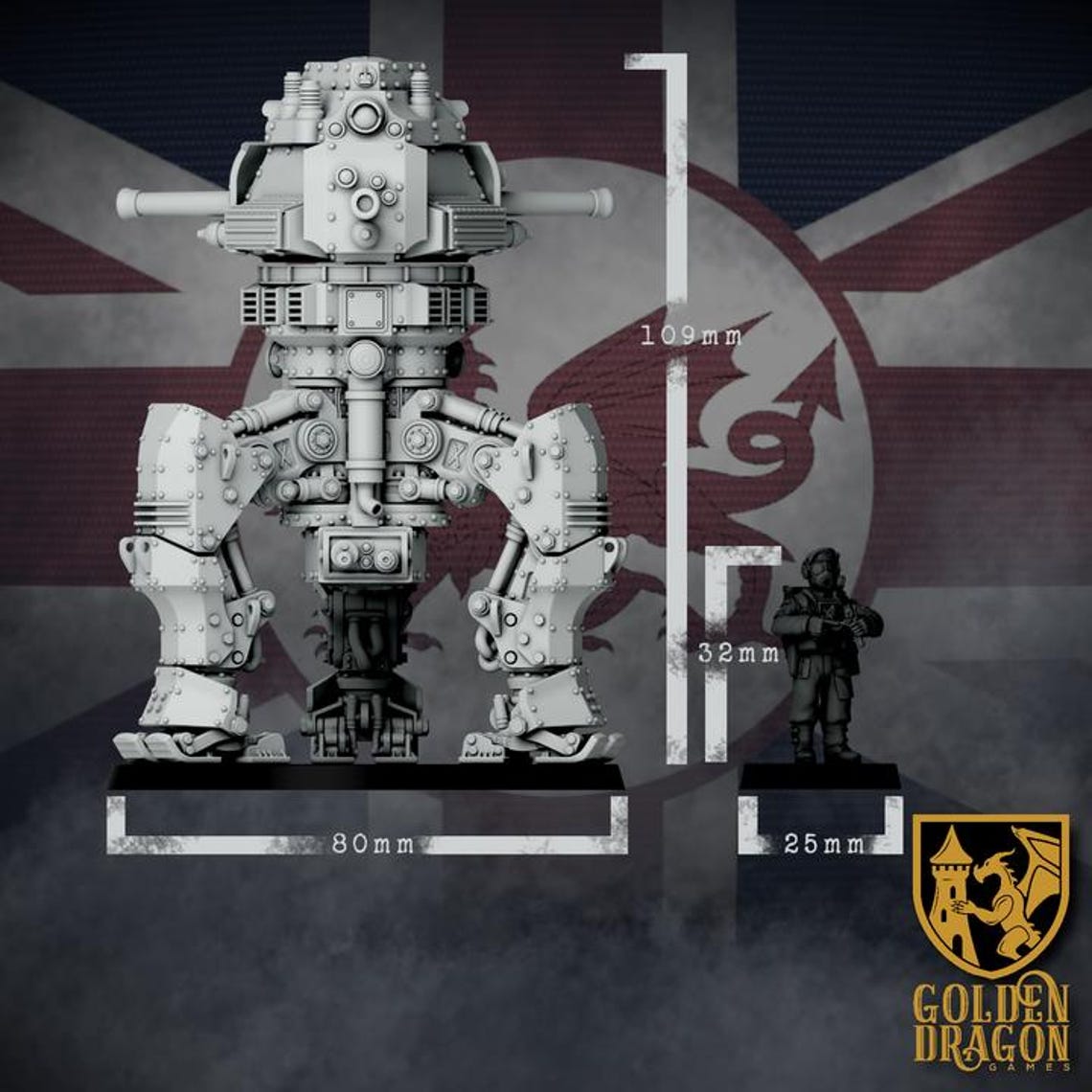 British Empire - Autonomous Tripod Mk. III, ''vortimer'' - Marcher ...