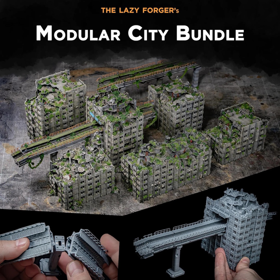 Full Spectrum Dominance Modular City Ruins Terrain Bundle 6mm Scale ...
