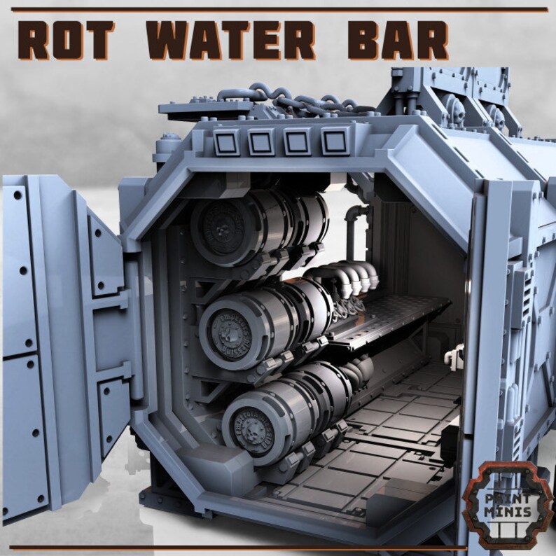 Rot Water Bar Container Shop 28mm Scale Miniature Terrain - Etsy