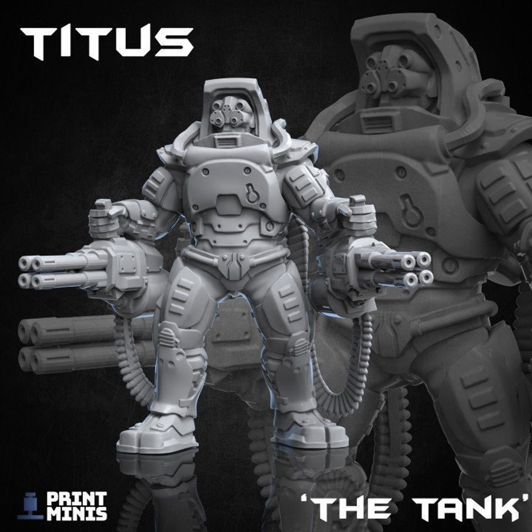 Titus Juggernaut Tank 28-32mm Scale Miniature - Etsy