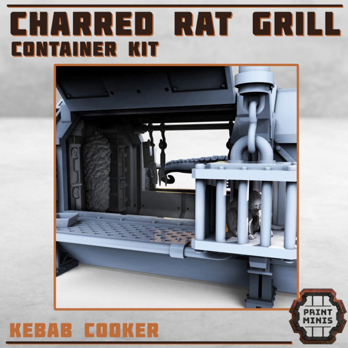 Modular Charred Rat Grill 28mm Scale Terrain Set Miniatures - Etsy