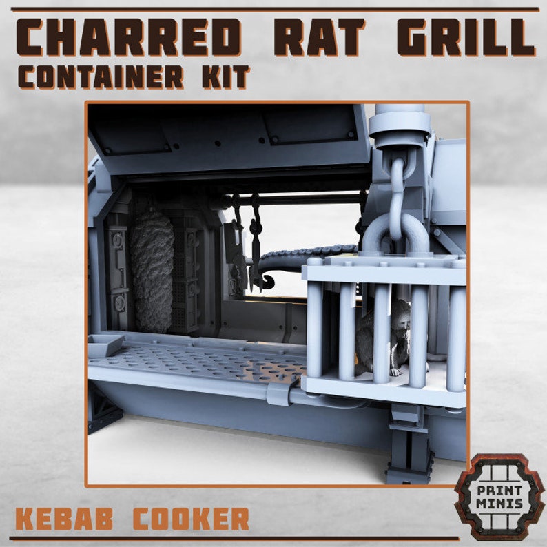 Modular Charred Rat Grill 28mm Scale Terrain Set Miniatures - Etsy
