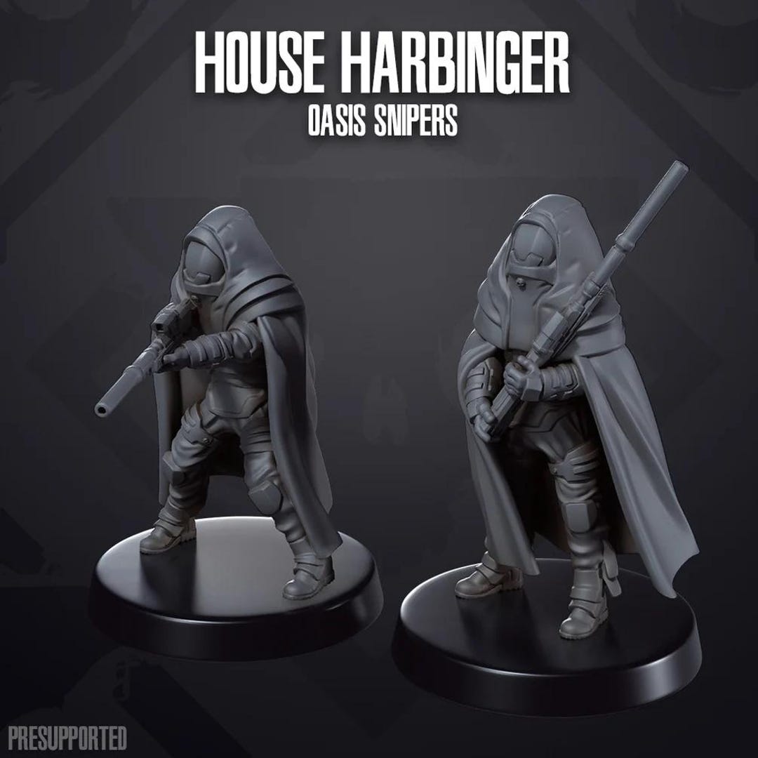 Oasis Imperium House Harbinger Snipers 32mm Scale Miniatures - Etsy