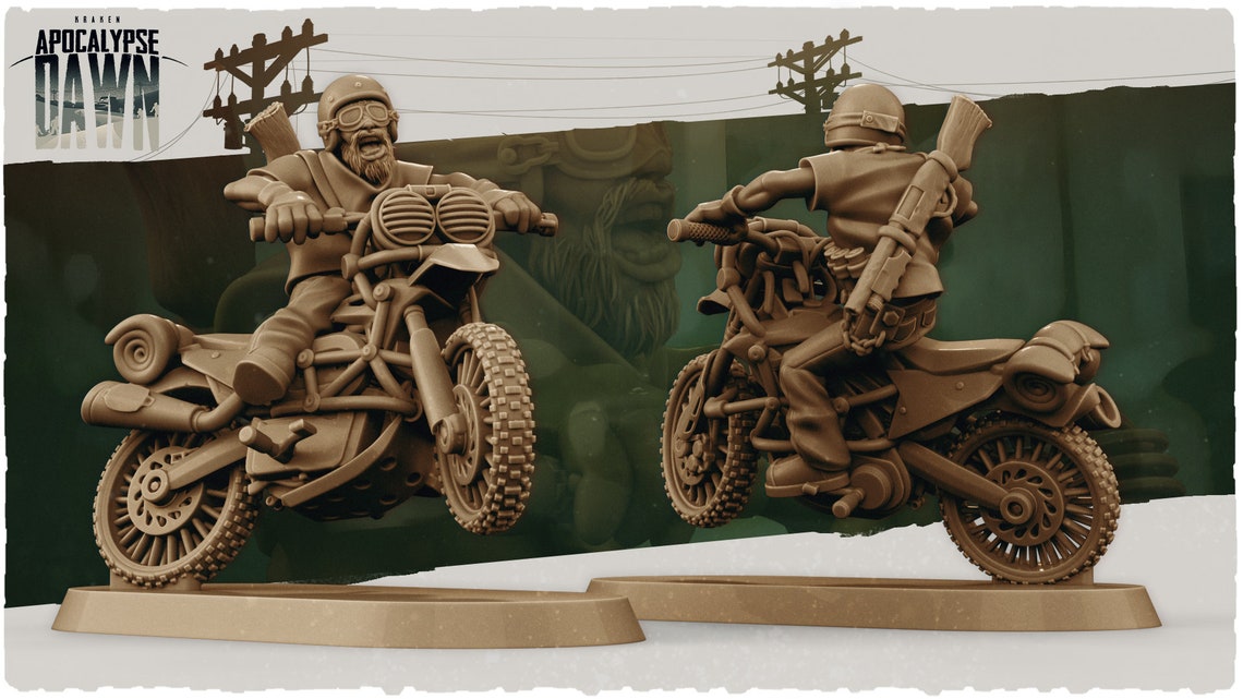 Rider of the Highway Road Riding Bikers 5 Pack 32mm Scale - Etsy