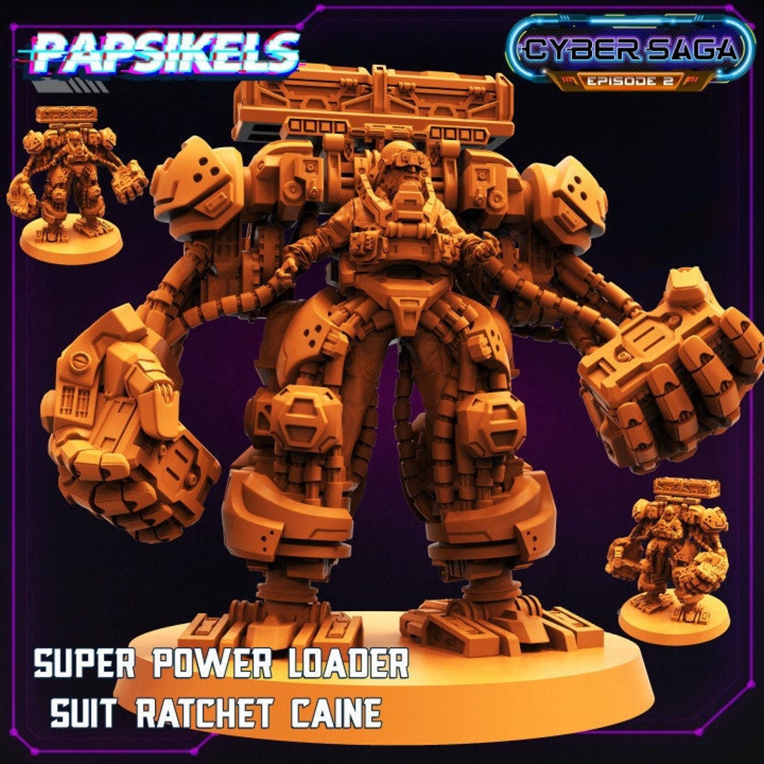Cyberpunk Super Power Loader Suit Ratchet Caine 32mm Scale - Etsy