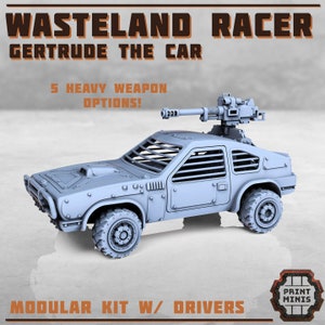 Modular Wasteland Racer Car Gertrude 28mm Scale Vehicle - Etsy