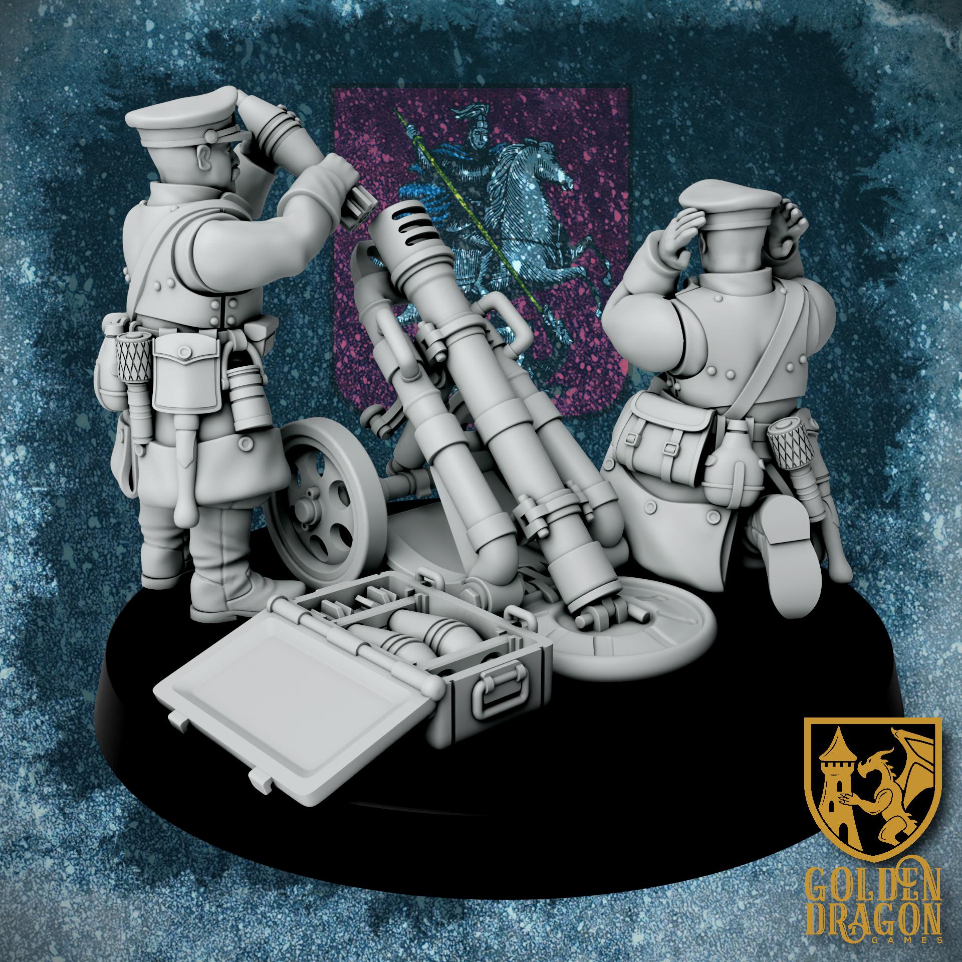 Russian Empire - Guards Weapon Teams - Marcher: Empires at War 30mm ...