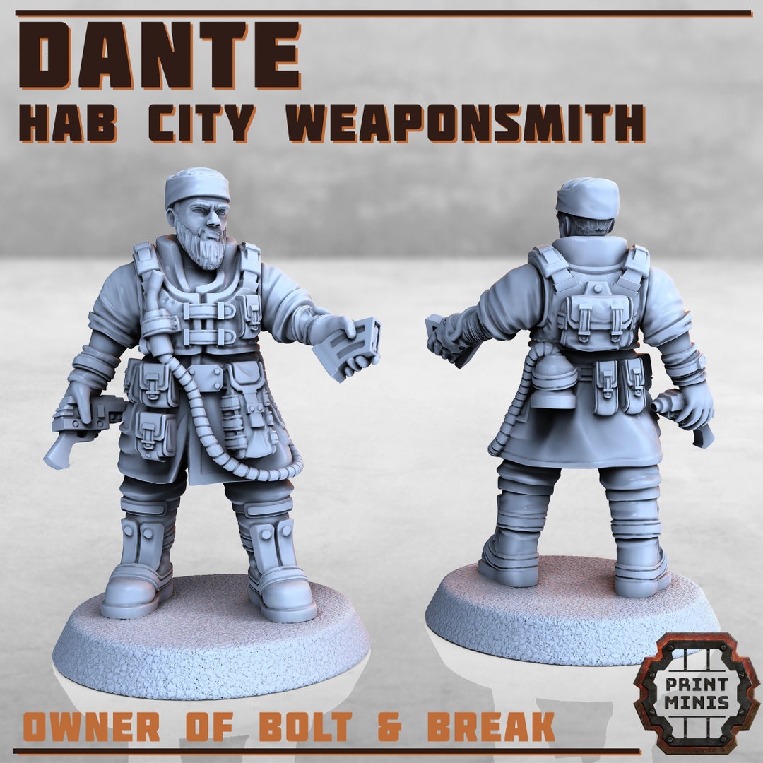 Dante Weaponsmith 28mm Scale Miniature - Etsy