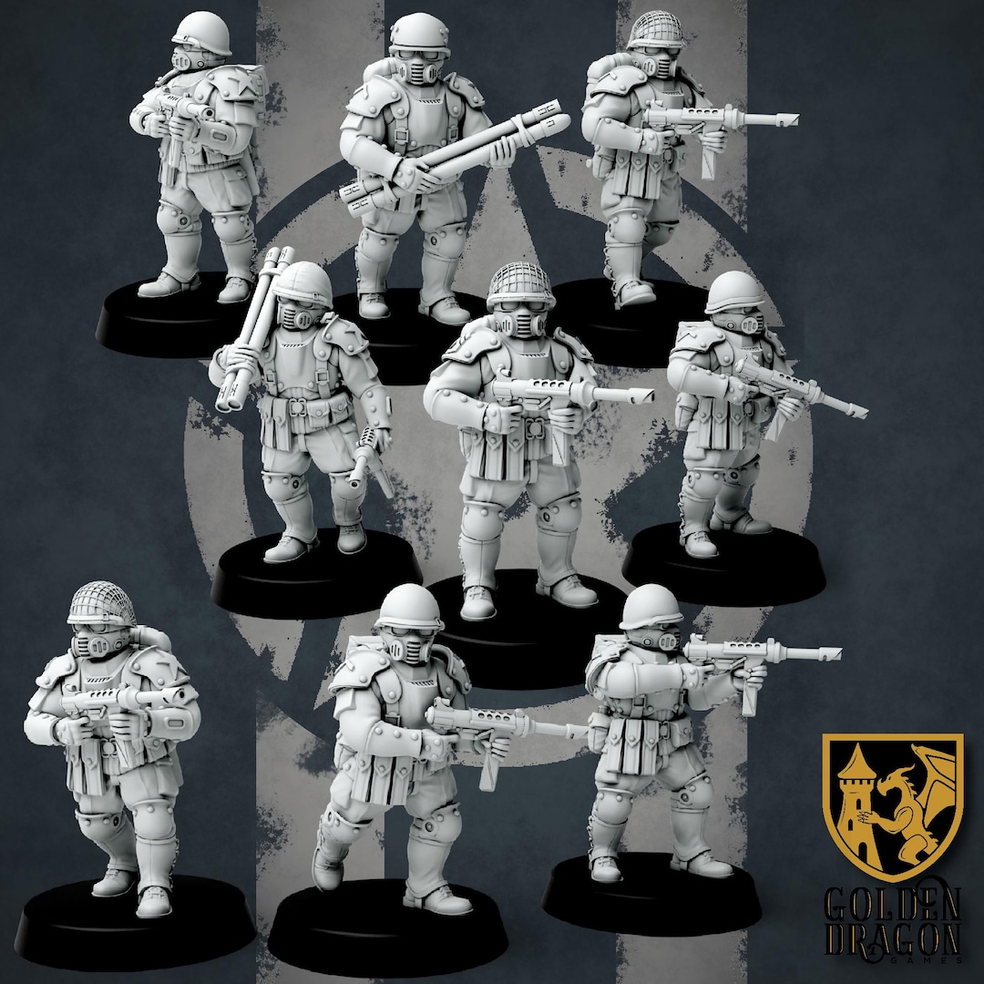 United States - Combat Engineer Squad - Marcher: Empires at War 32mm ...