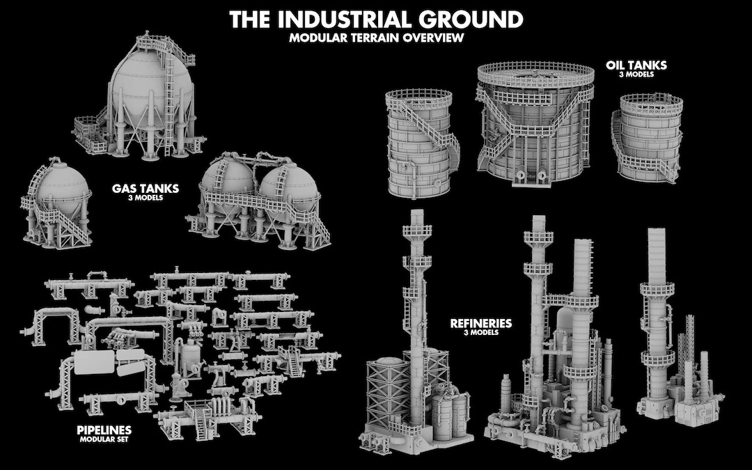 Full Spectrum Dominance Industrial Ground Terrain Bundle 6mm Scale ...