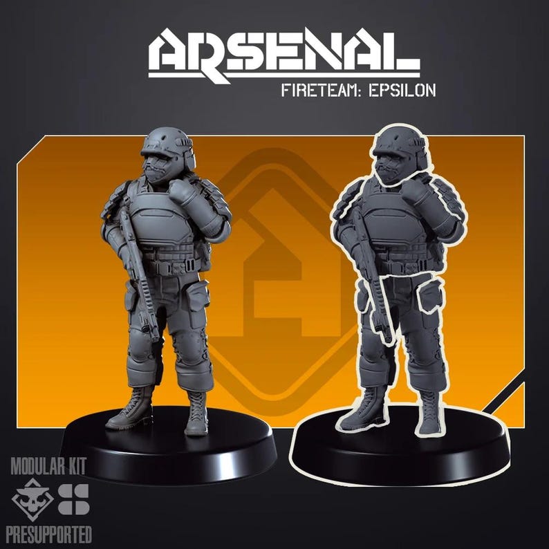 Arsenal Modular Fireteam Epsilon 32mm Scale Miniatures - Etsy