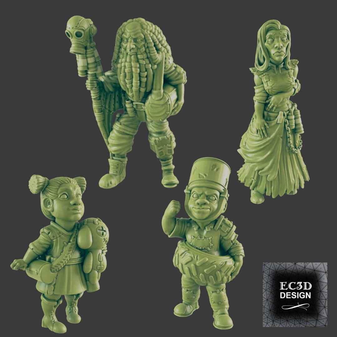 Wasteland Denizen Survivors Beyond the Badlands 28-32mm Terrain ...