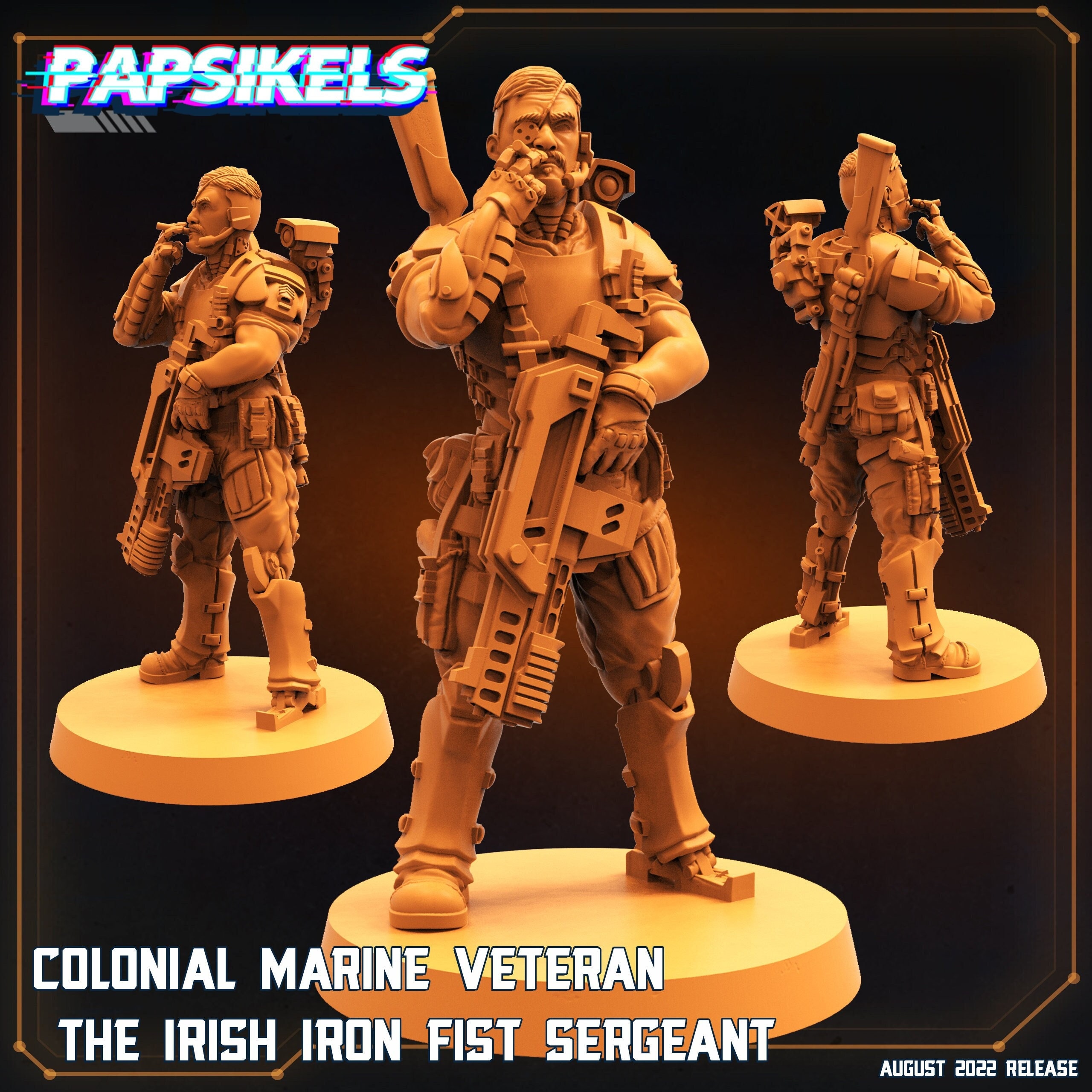 4 Pack Colonial Marines 32mm Scale Miniature - Etsy