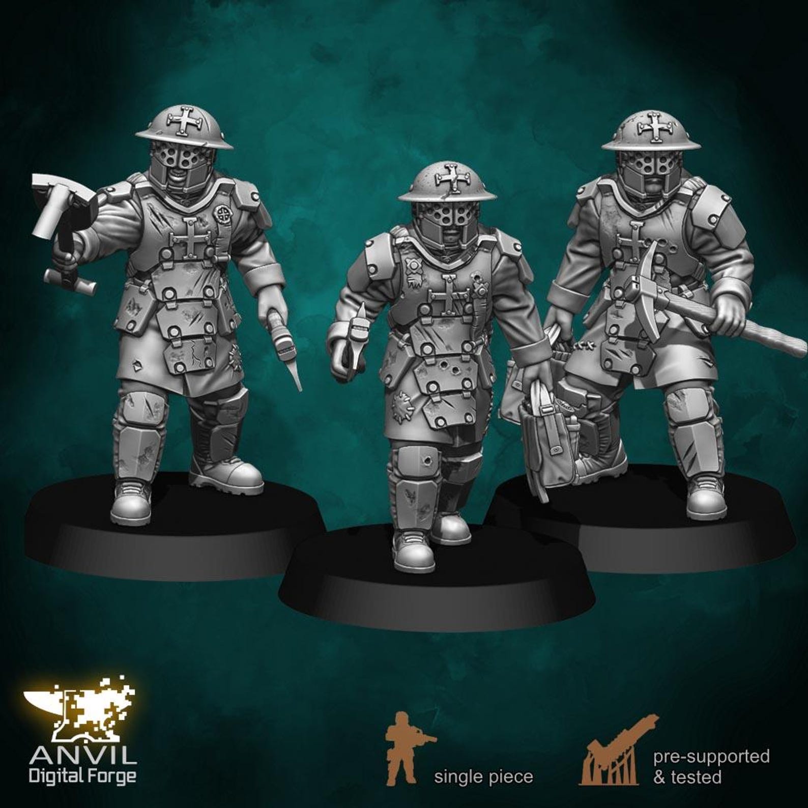Armoured Trench Raiders Set 28mm Scale - Etsy