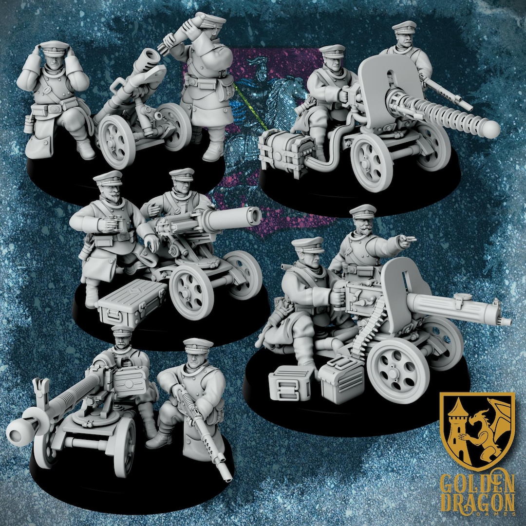 Russian Empire - Guards Weapon Teams - Marcher: Empires at War 30mm ...