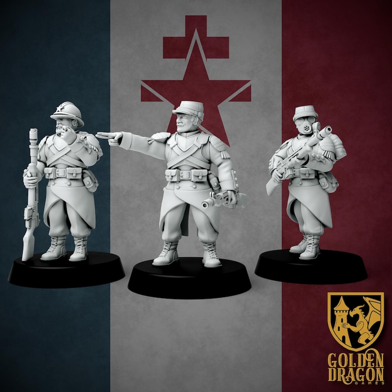 New French Republic - Republican Guard - Marcher: Empires at War 32mm ...