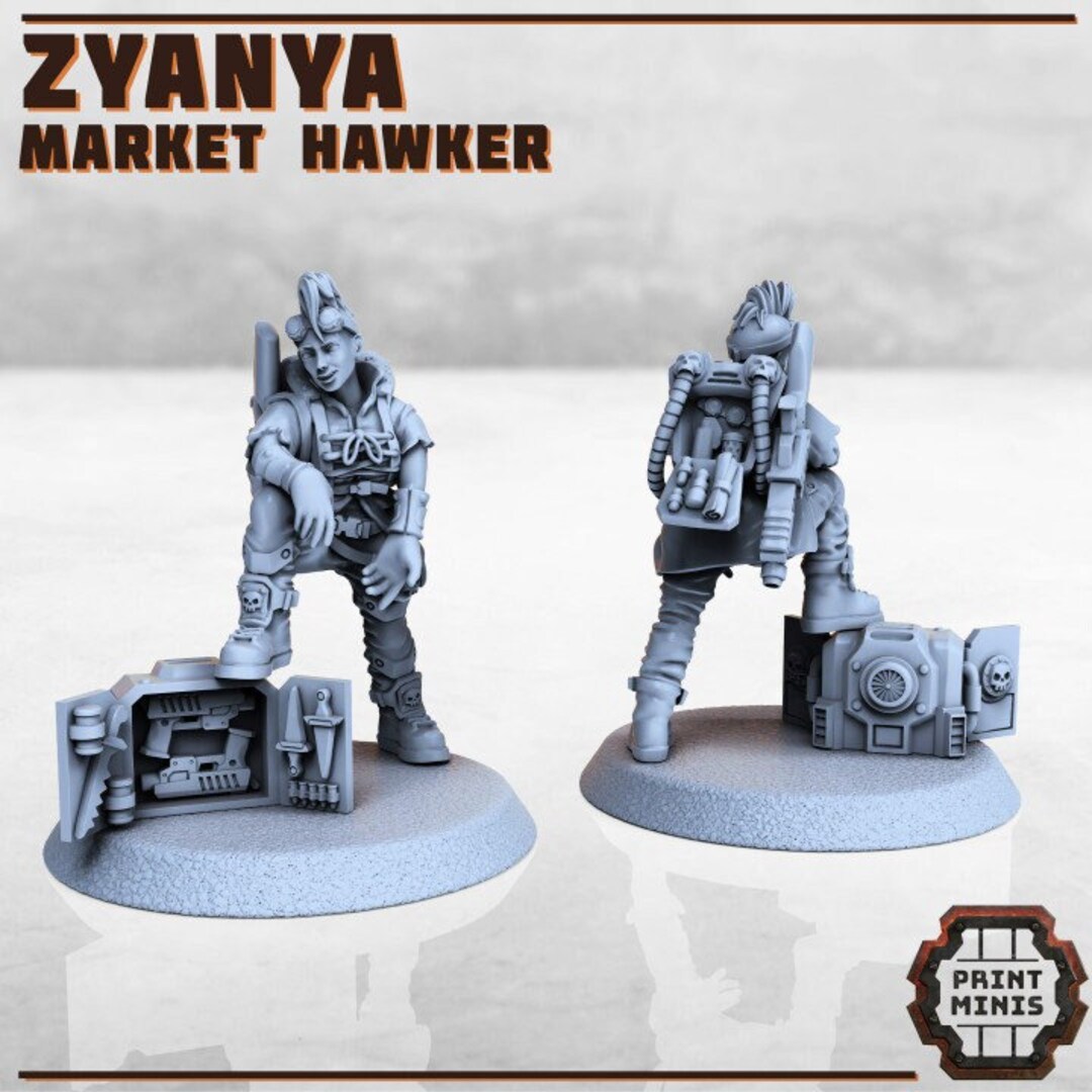 Market Hawker 28mm Scale Miniature - Etsy