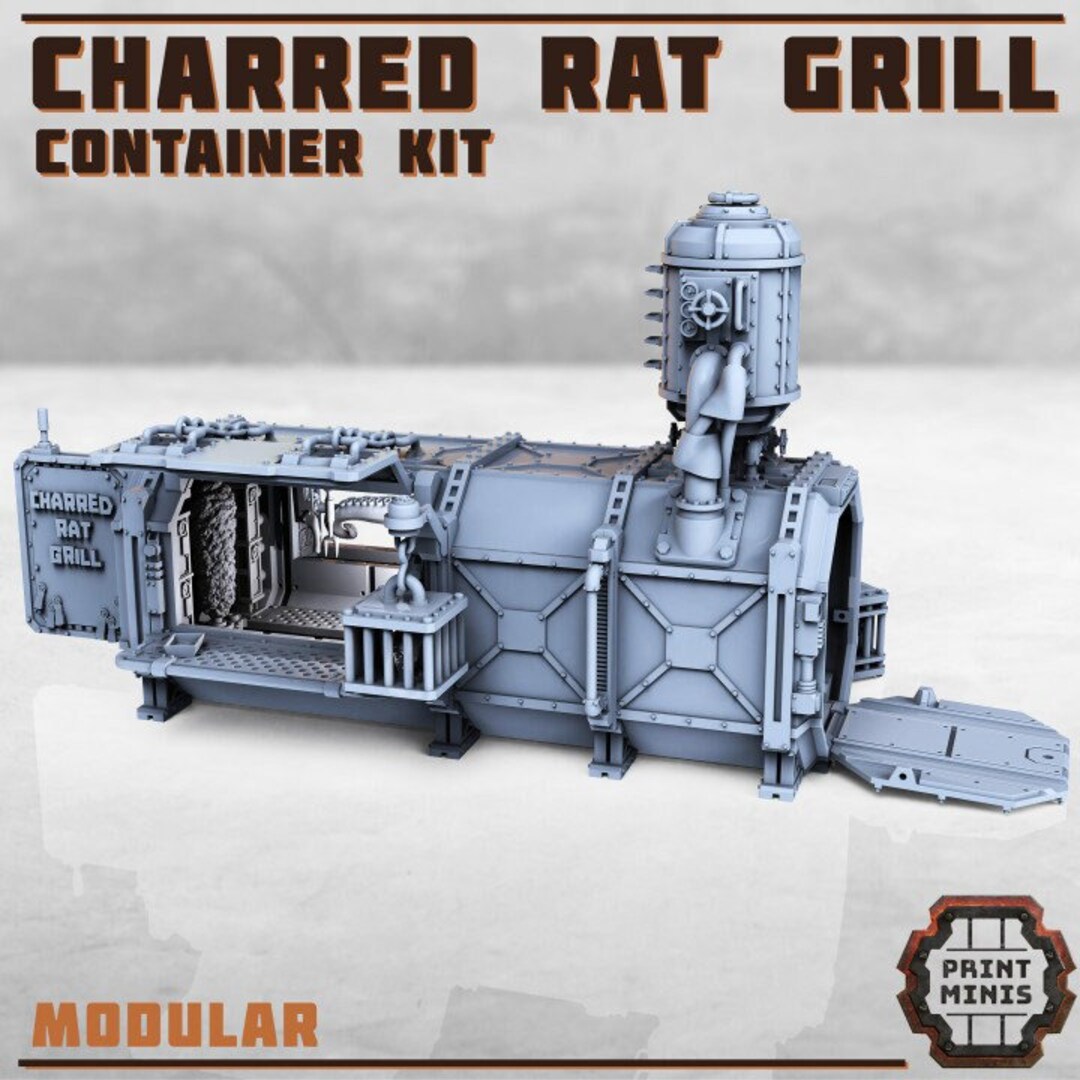Modular Charred Rat Grill 28mm Scale Terrain Set Miniatures - Etsy