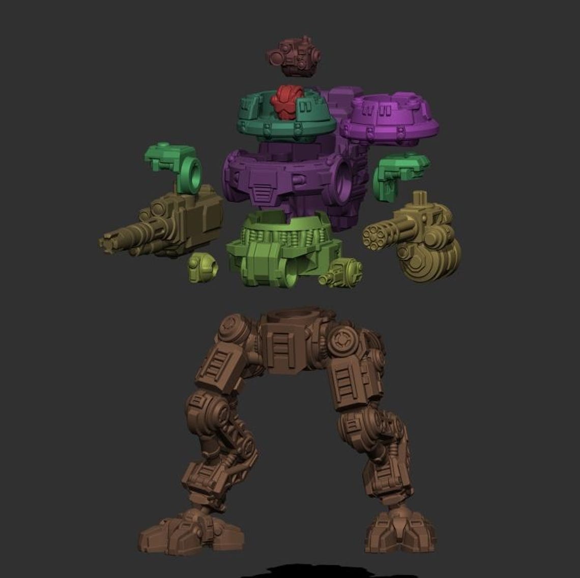 Afterlife Goliath Mech Mkii 28mm Scale Miniature - Etsy
