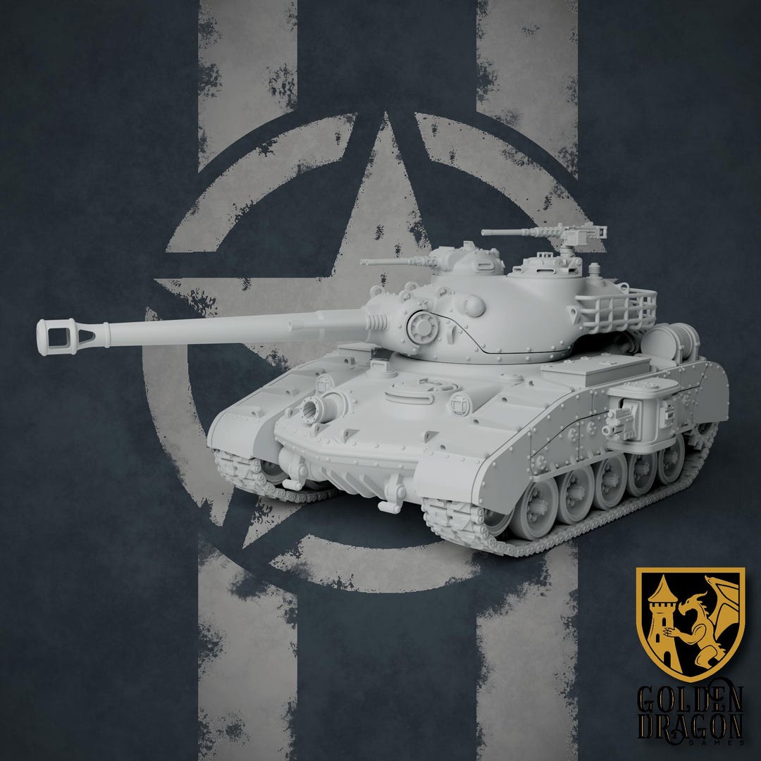 United States - M46 Grizzly Tank - Marcher: Empires at War 32mm Scale ...