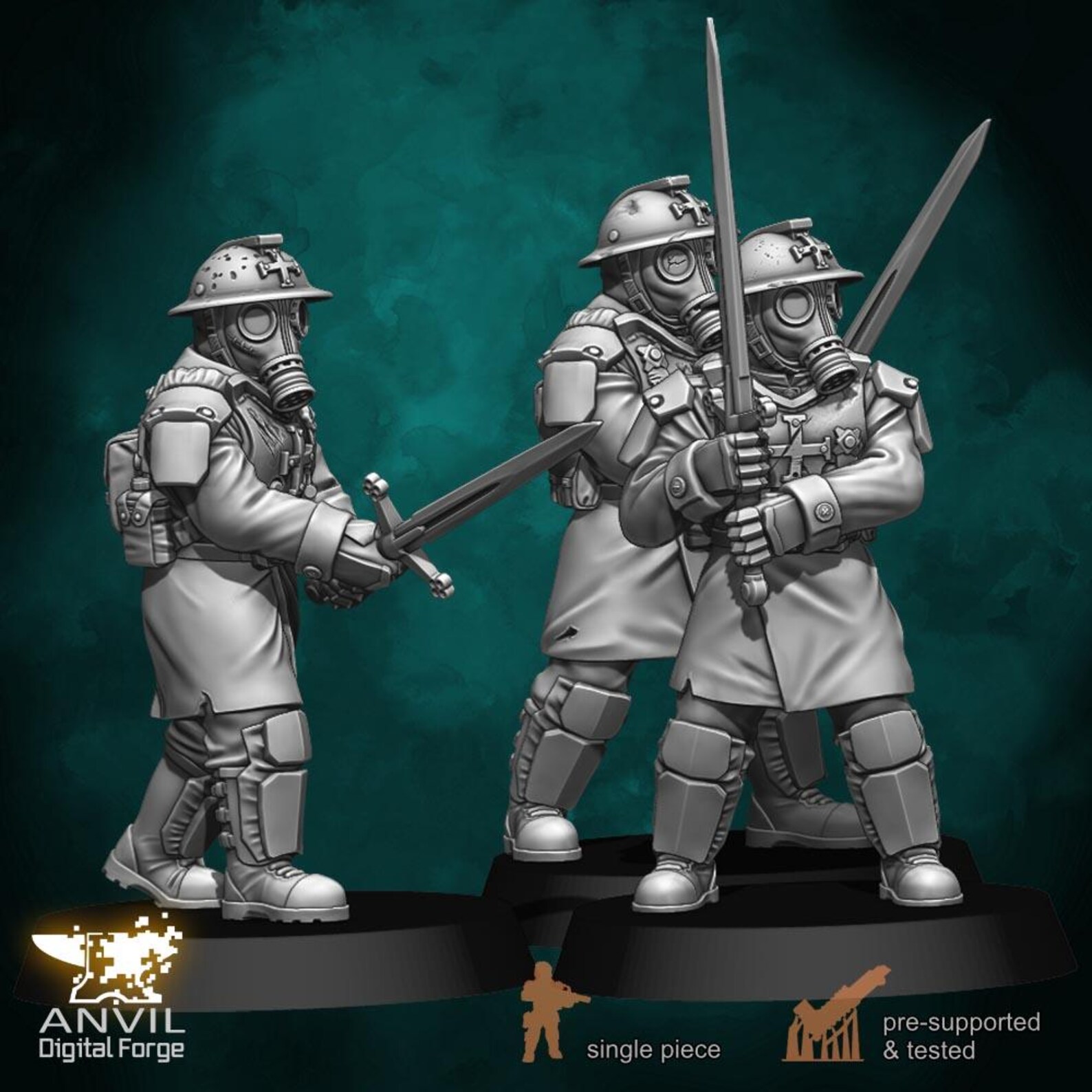 Armoured Trench Raiders Set 28mm Scale - Etsy