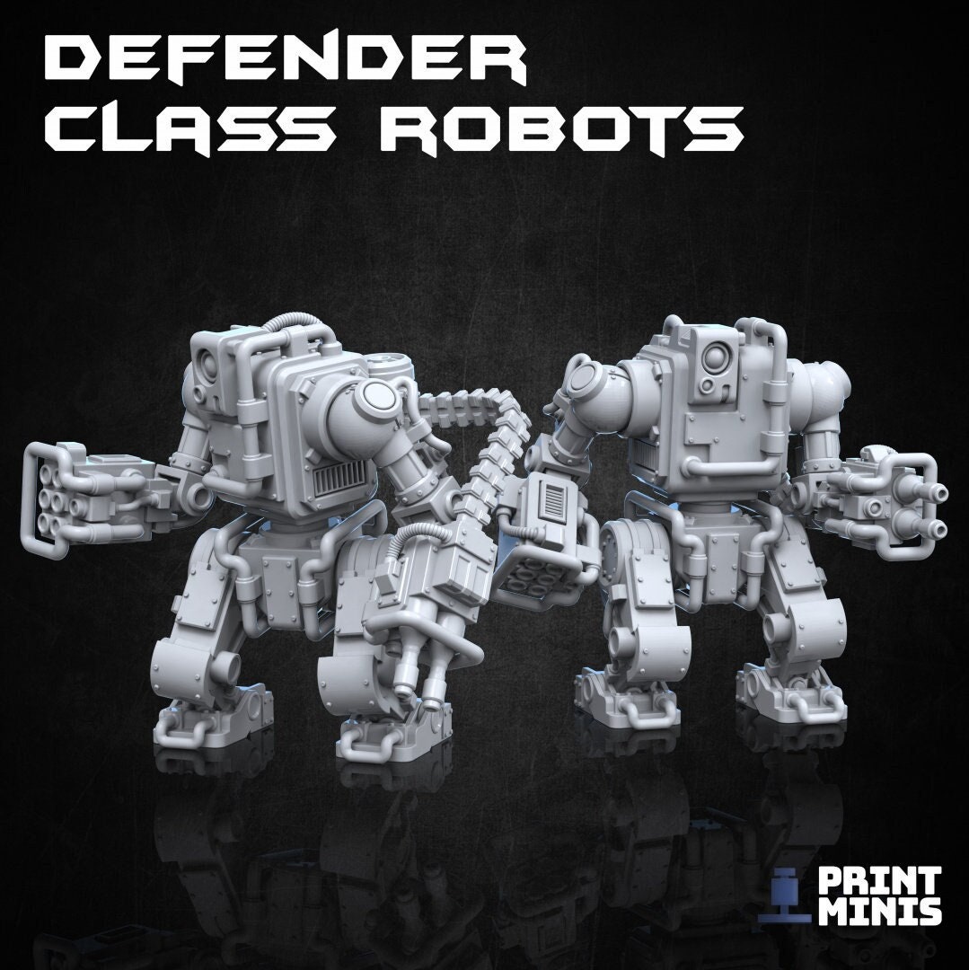 Maslo Defender Class Robots 28-32mm - Etsy
