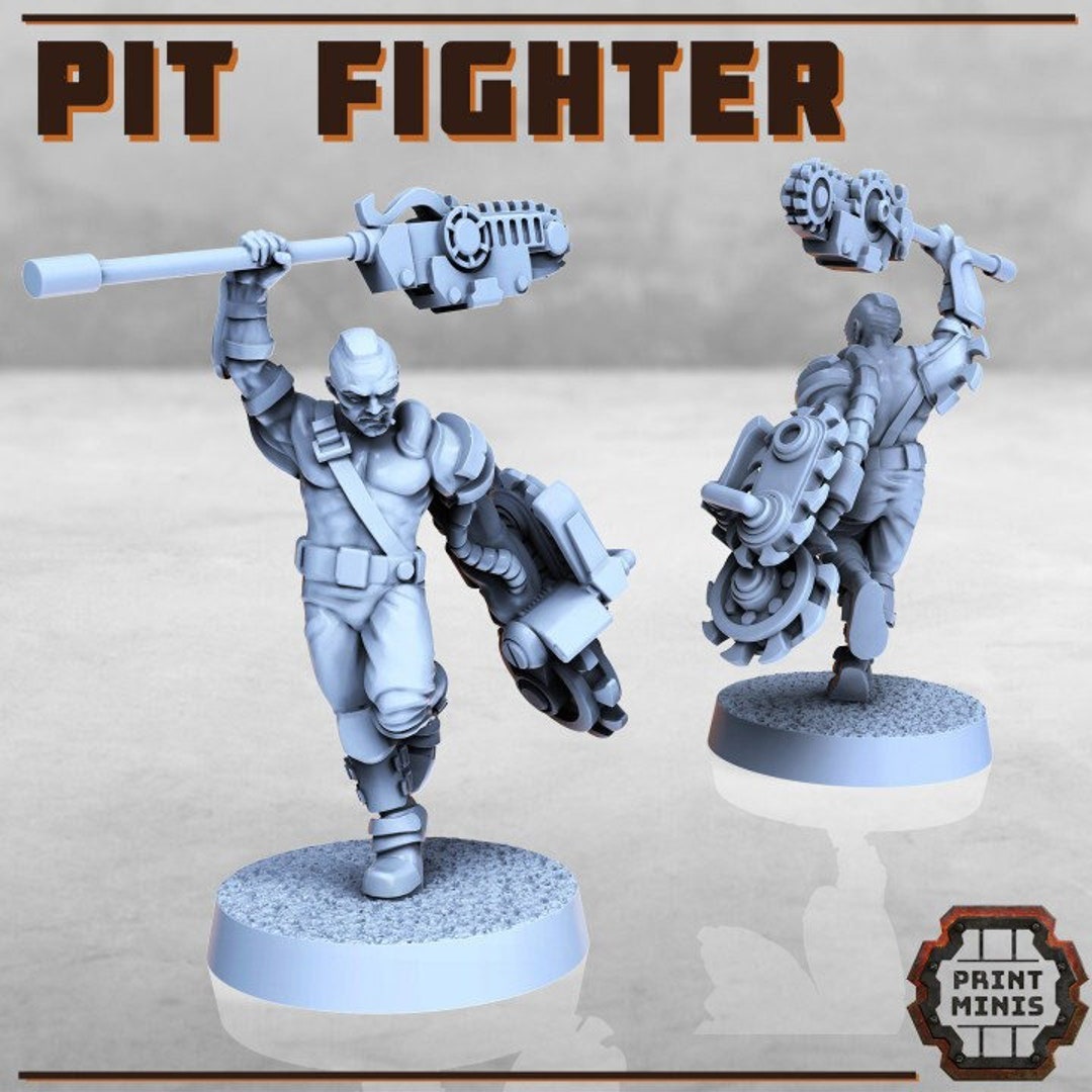Dual Pack Pit Fighters 28-32mm Scale Miniature - Etsy