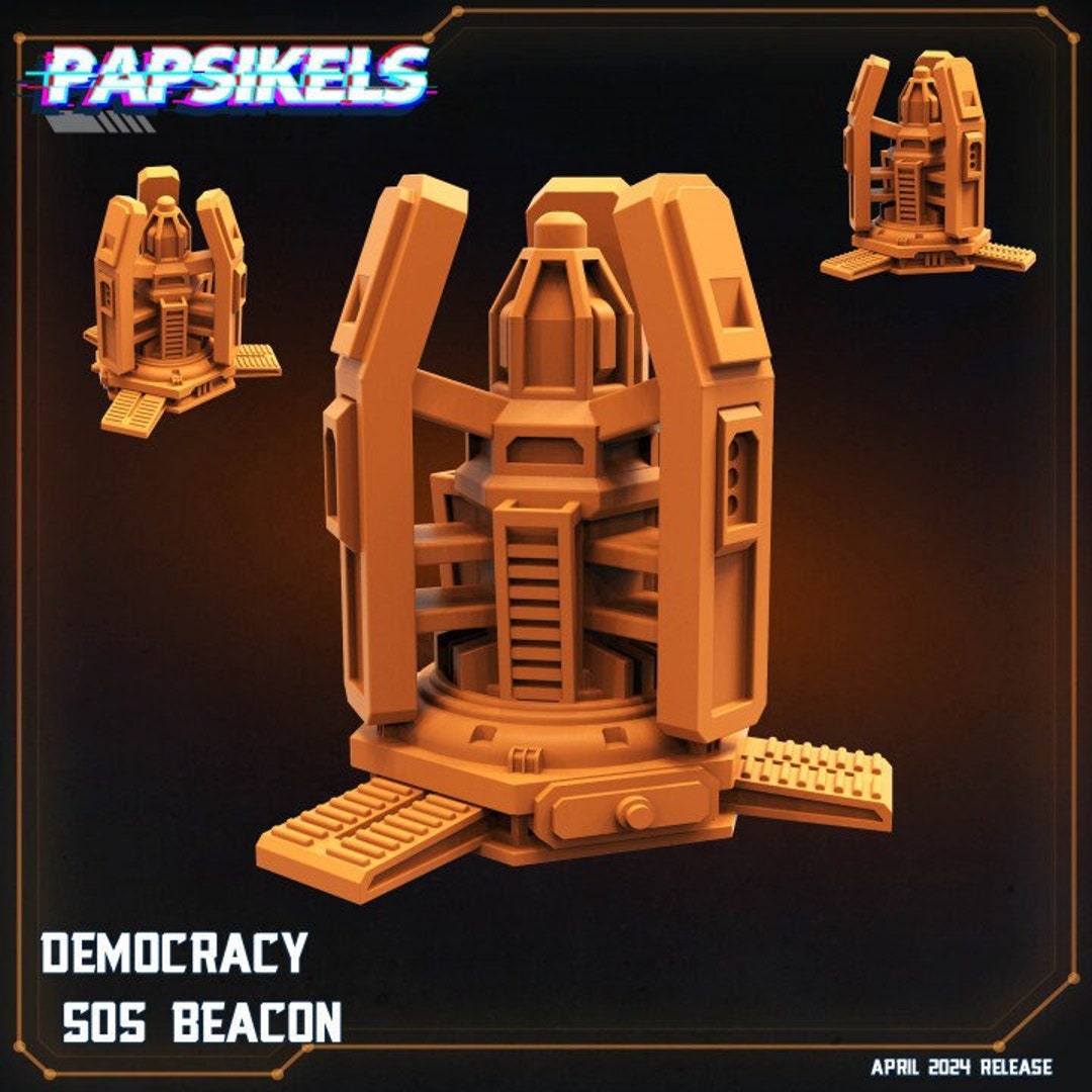Democracy Troopers SOS Beacon 32mm Scale Terrain - Etsy
