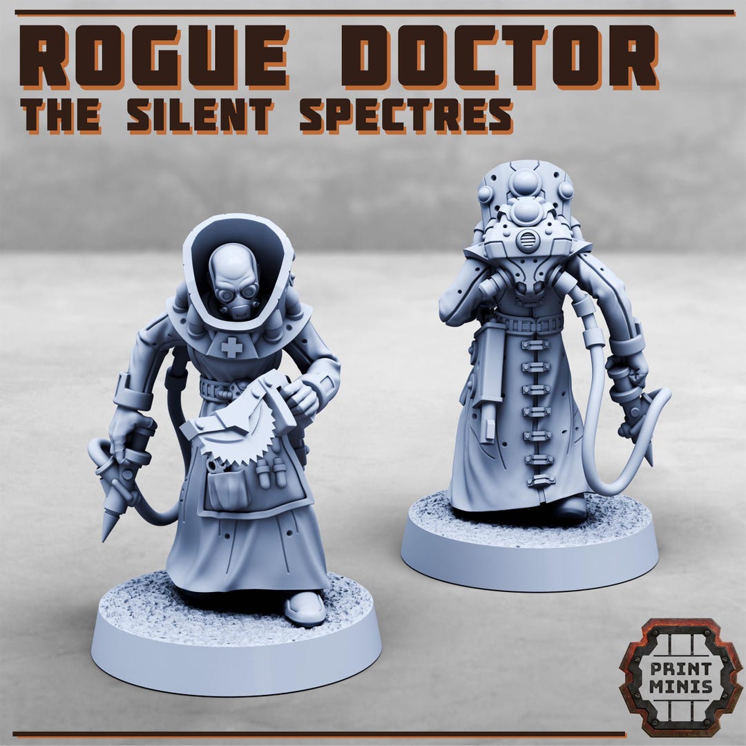 Rogue Doctor Silent Spectres 28mm Scale Miniature - Etsy