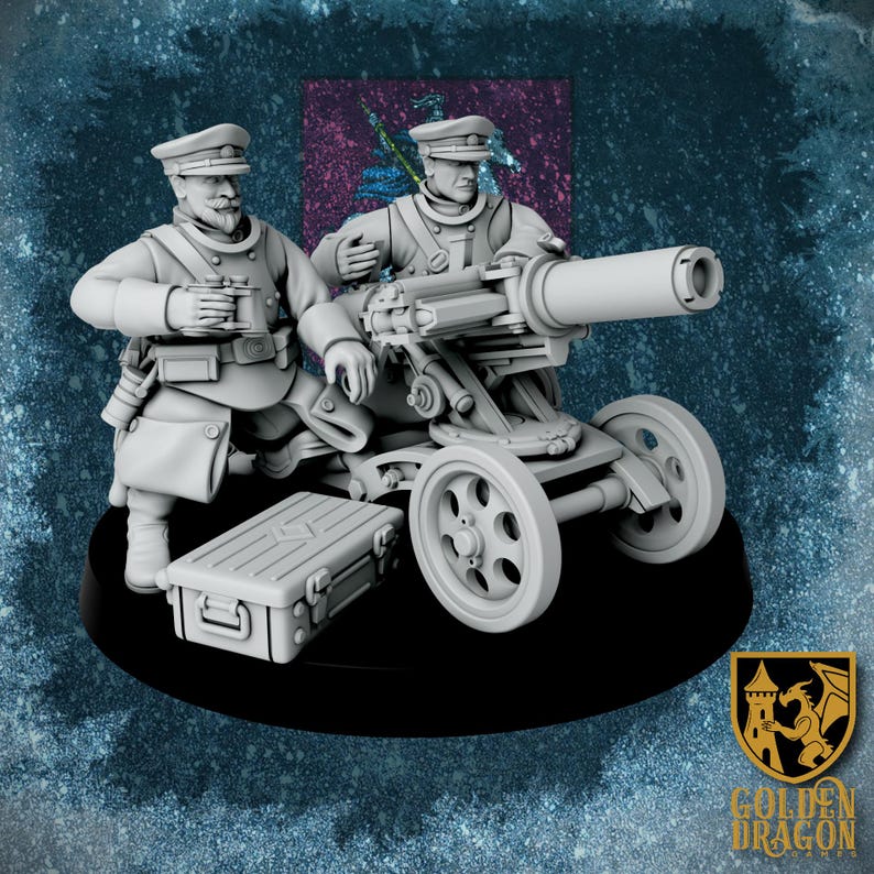 Russian Empire - Guards Weapon Teams - Marcher: Empires at War 30mm ...